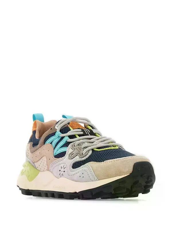 FLOWER MOUNTAIN Yamano3 Suede-inserts Sneakers - Blue