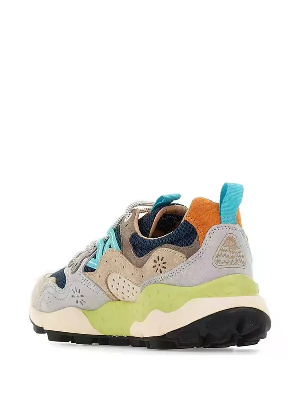 FLOWER MOUNTAIN Yamano3 Suede-inserts Sneakers - Blue