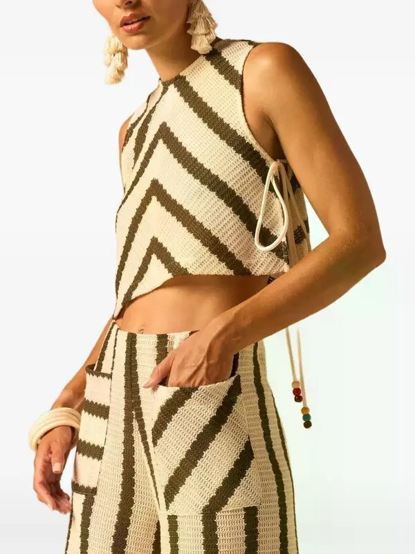 JBQ Striped Sleeveless Top