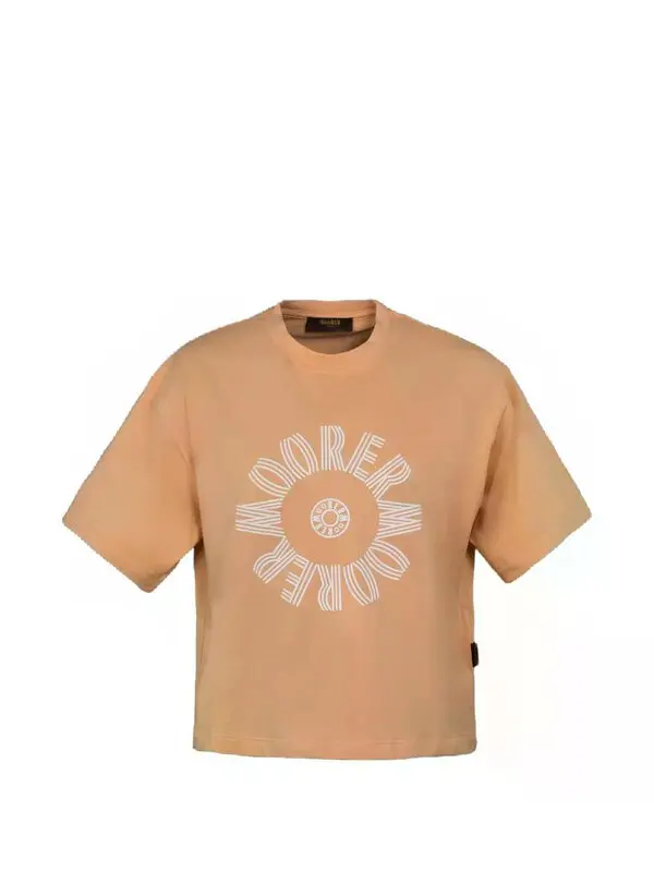 MOORER Crew-neck T-shirt - Orange