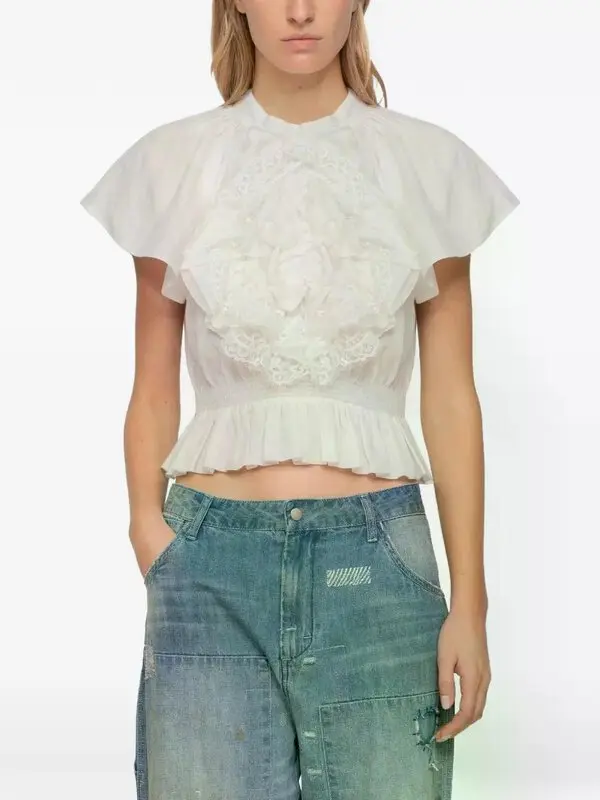 Sea Holden Ruffled Blouse - White