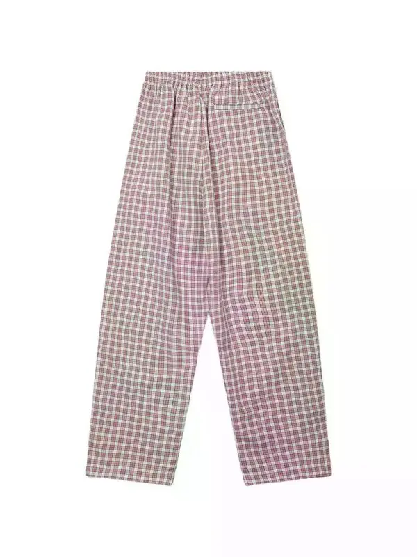 WILLY CHAVARRIA Plaid Trousers - Red