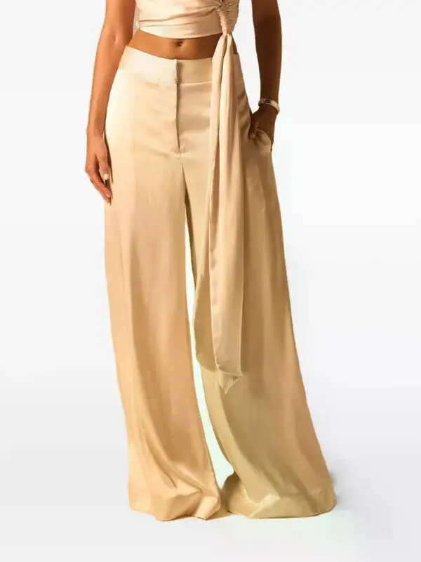 JBQ Wide-leg Trousers - Neutrals