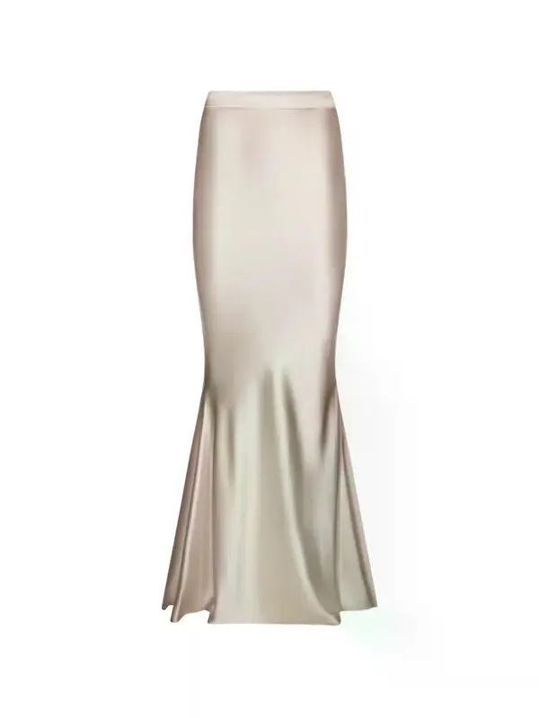 ALEXIA & ANTONIA Bias-cut Silk Maxi Skirt