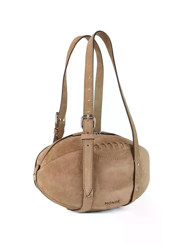 Monse Football-shaped Tote Bag - Brown