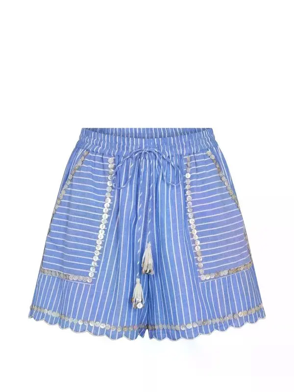 Carolina K Moni Striped Shorts - Blue