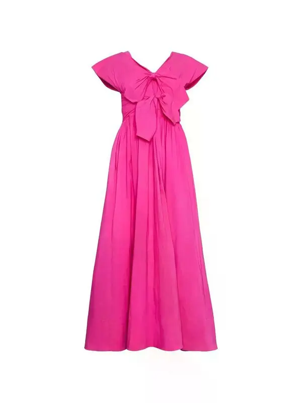 Hunter Bell Calista Bow V-neck Dress - Pink