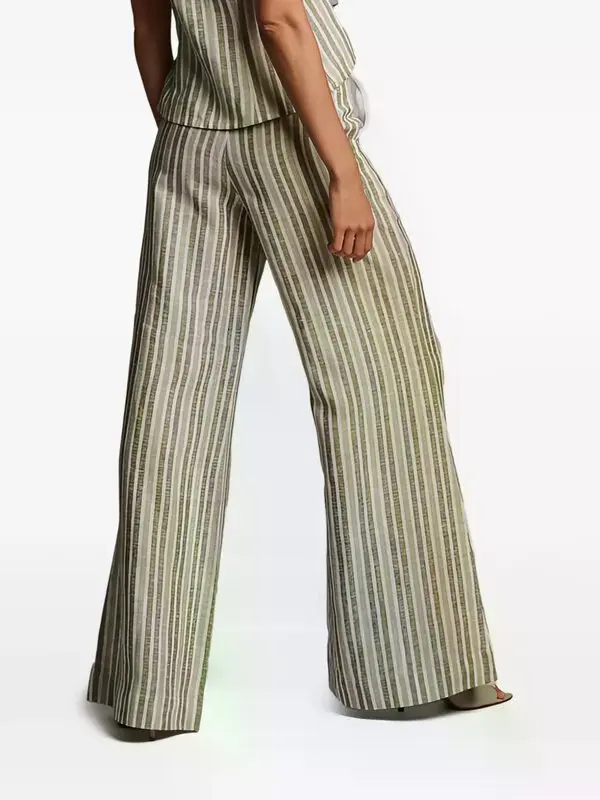 HEVRON Striped Capri Trousers