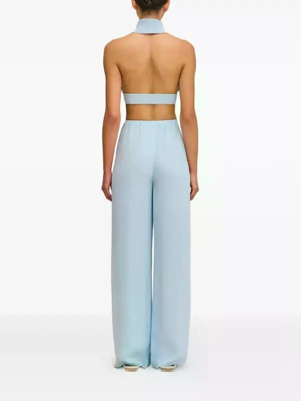 Cult Gaia Wake Halterneck Top - Blue