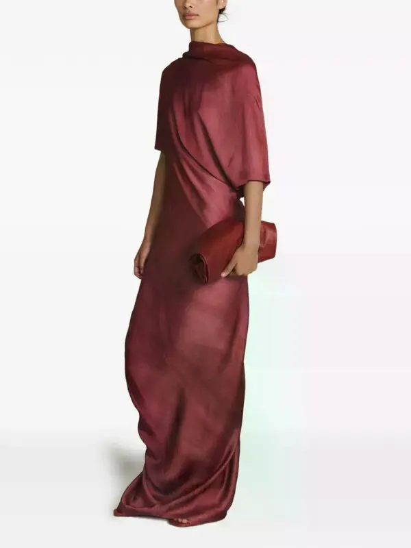 CORTANA Twisted Open-back Dress