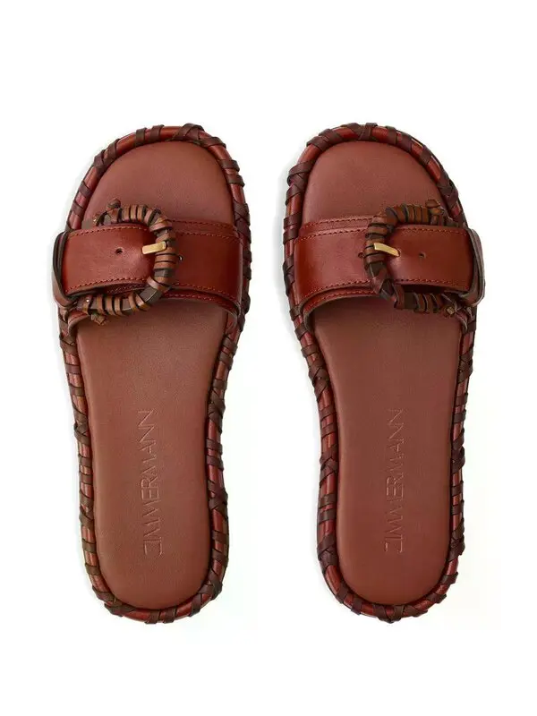 Zimmermann Buckle-detail Sandals - Brown