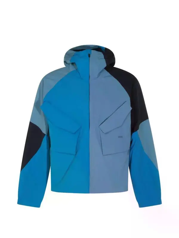 ARTE ANTWERP Colourblock Hooded Jacket - Blue