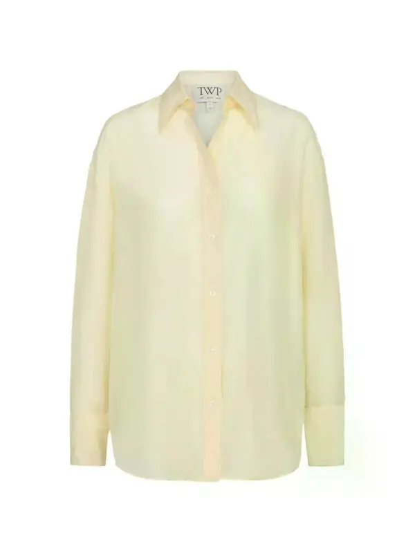 TWP Buttoned Collared Shirt - Yellow