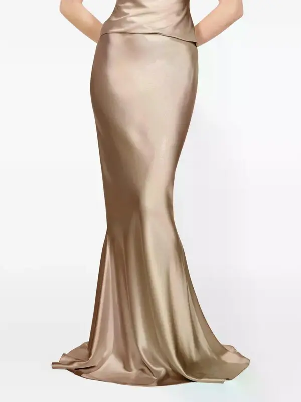 ALEXIA & ANTONIA Bias-cut Maxi Skirt
