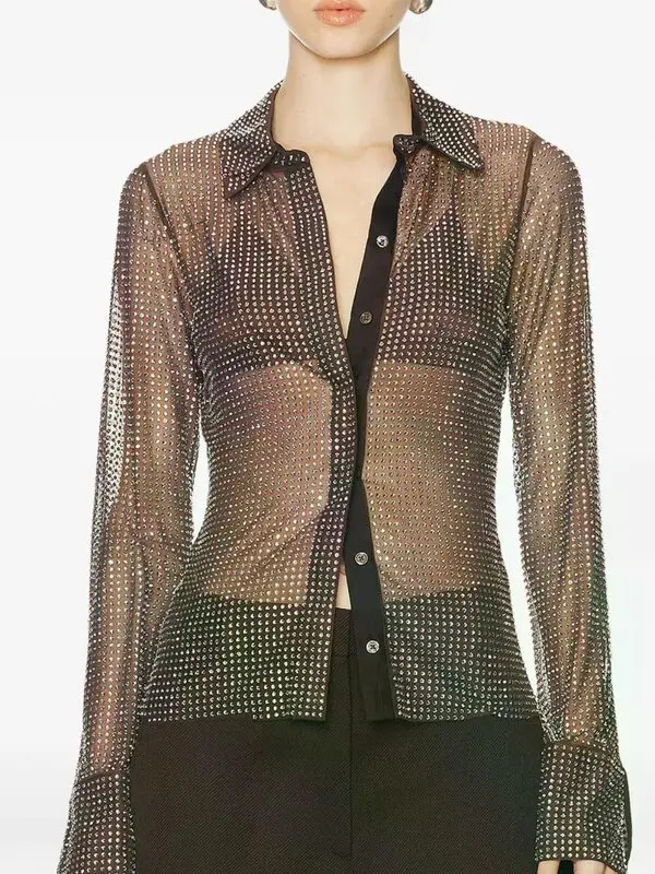 Monse Embellished Shirt - Brown