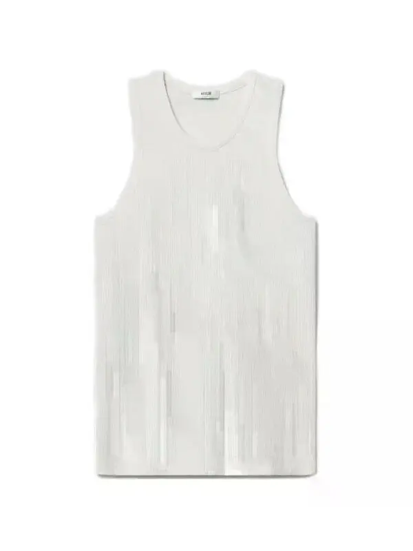 AGOLDE Viggo Ribbed Tank Top - Neutrals