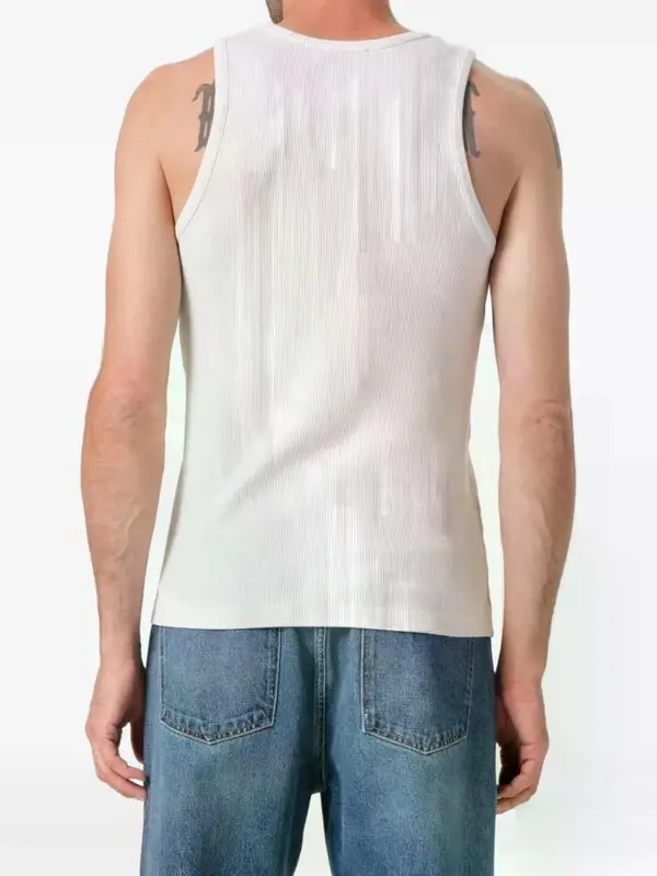 AGOLDE Viggo Ribbed Tank Top - Neutrals