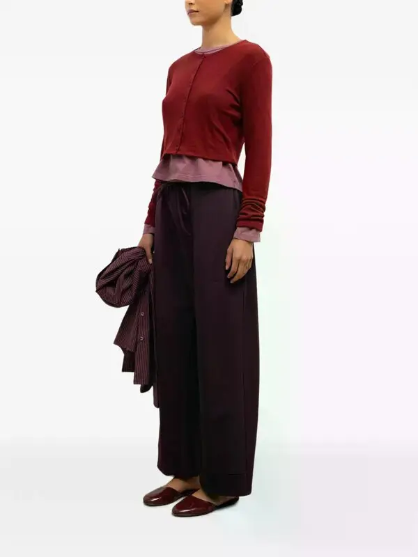 LESET Lauren Buttoned Cardigan - Red