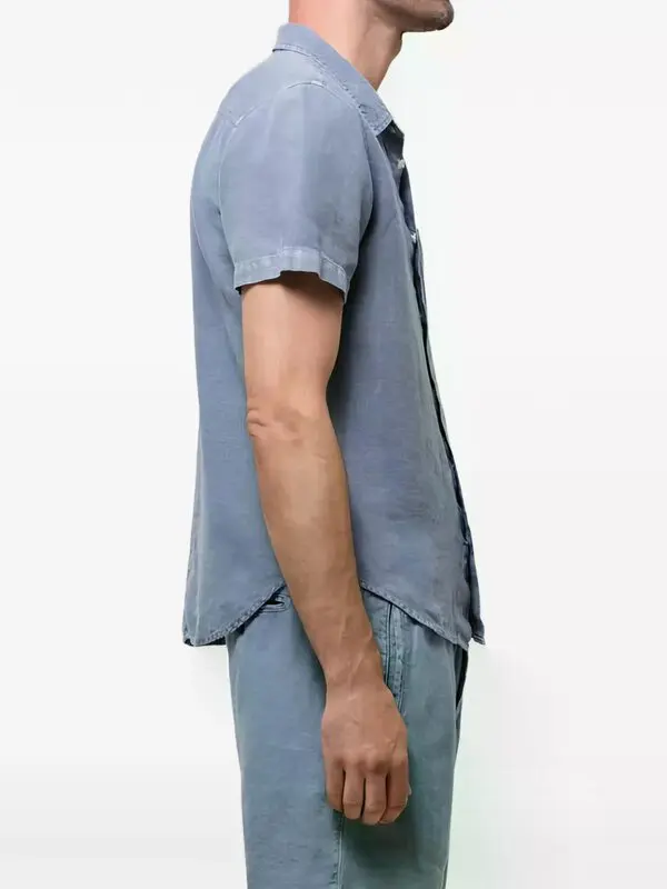 Citizens Of Humanity Cairo Buttoned Short-sleeve Shirt - Blue