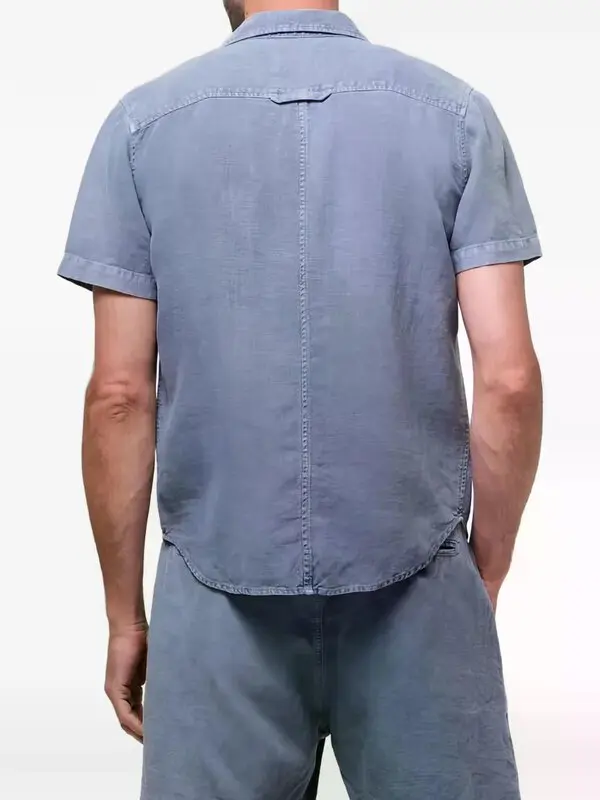 Citizens Of Humanity Cairo Buttoned Short-sleeve Shirt - Blue