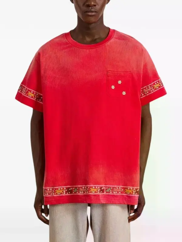 FOUND Embroidered Chest Pocket T-shirt