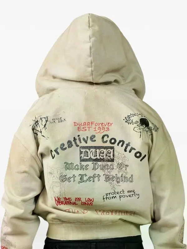 DUAA Graphic Zip-up Hoodie