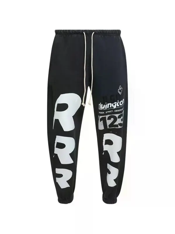 RRR123 Membership Uso Enemy Track Pants - Black