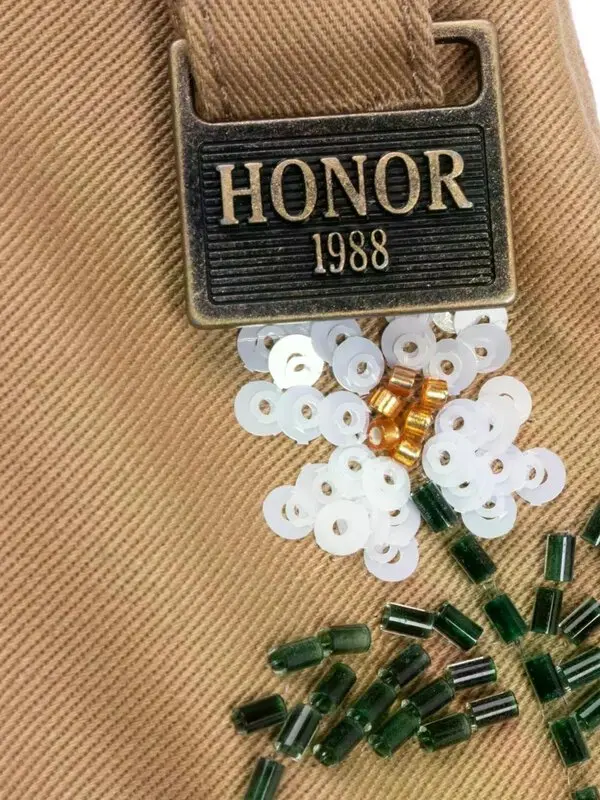 HONOR THE GIFT Beaded Flower Trousers