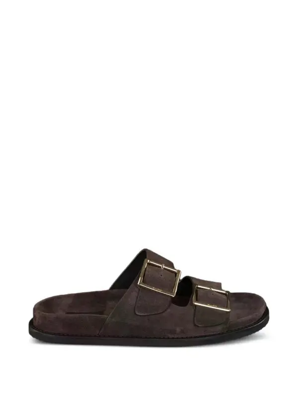 MOORER Duchamp-p5 Buckle Sandals - Brown
