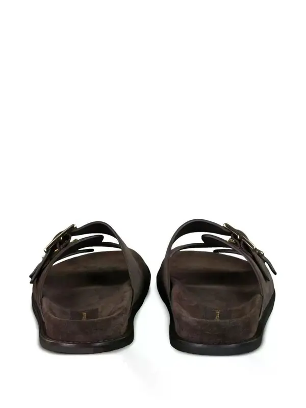 MOORER Duchamp-p5 Buckle Sandals - Brown