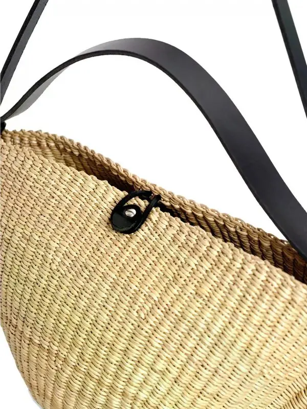 INES BRESSAND Medium Leather-buckle Shoulder Bag