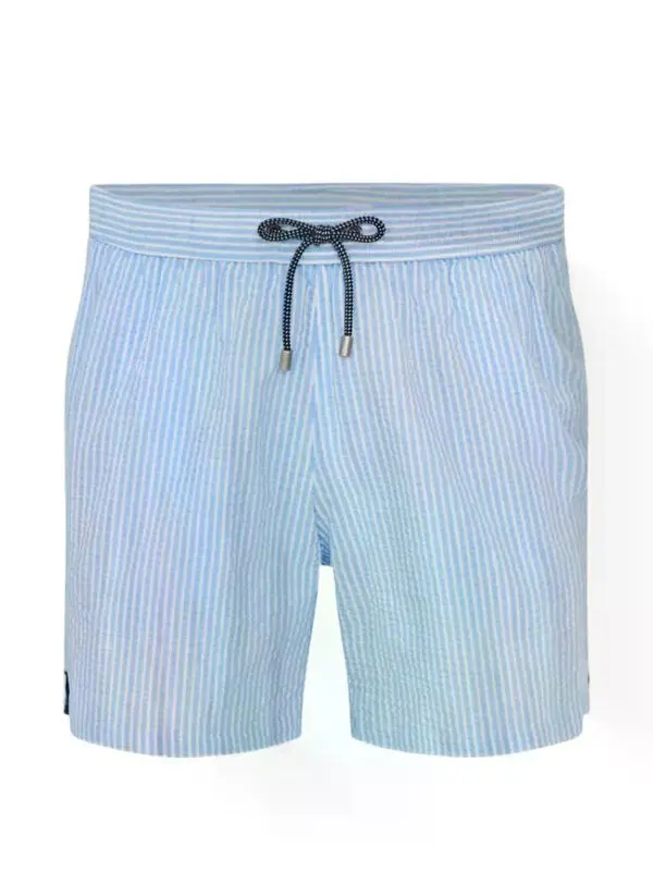 PATRICK ASSARAF Striped Swim Shorts - Blue
