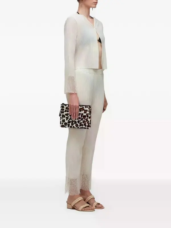 OSKLEN Pleated Fringed Trousers