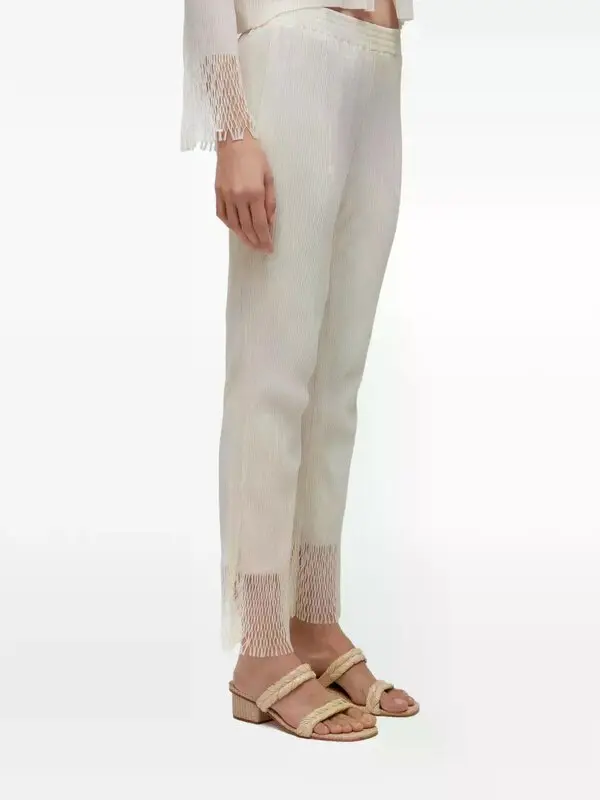 OSKLEN Pleated Fringed Trousers