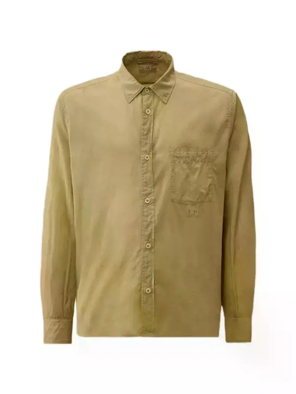 C.P. COMPANY Light Mussola Long Sleeve Button Shirt