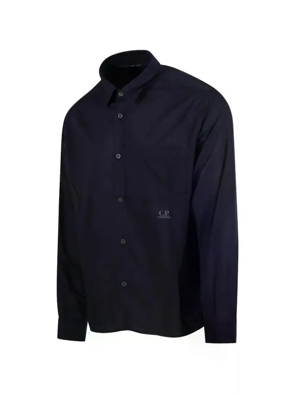 C.P. COMPANY Light Mussola Long Sleeve Button Shirt