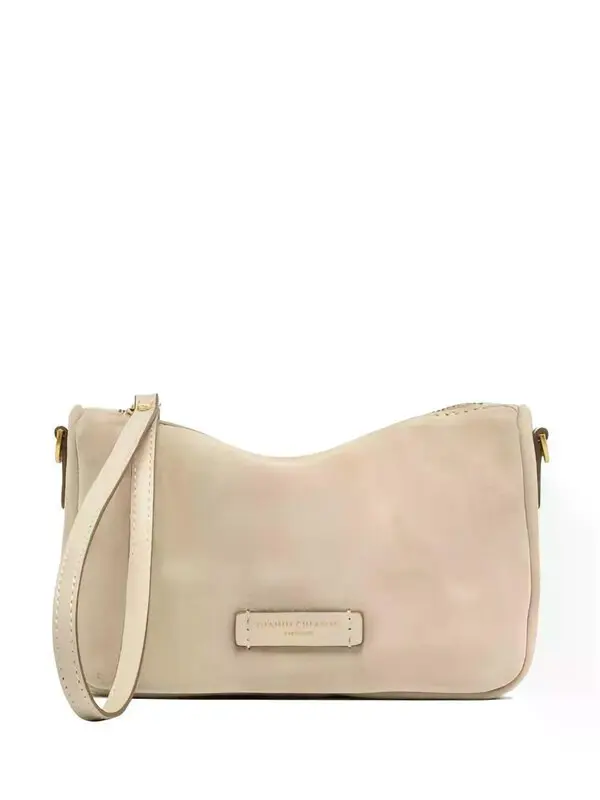 GIANNI CHIARINI Suede Clutch Bag - Neutrals