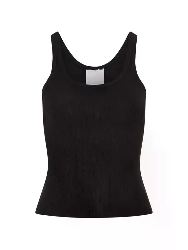 Paris Georgia Ribbed Top - Black