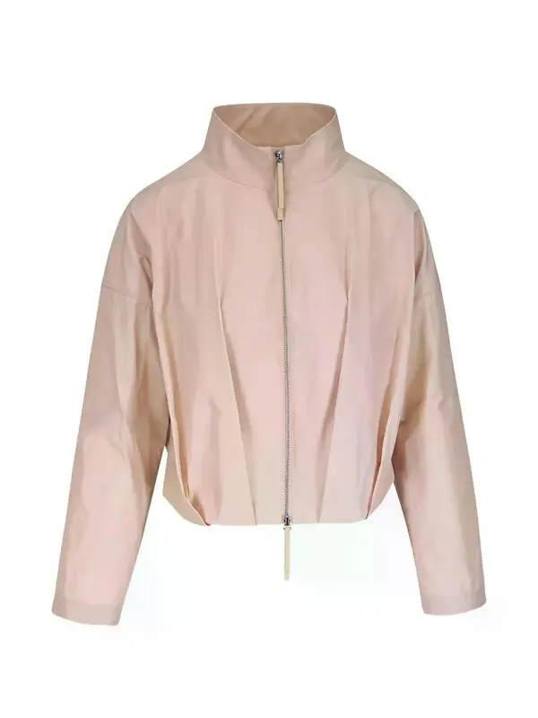 Lafayette 148 New York Zipped Pleated Jacket - Neutrals