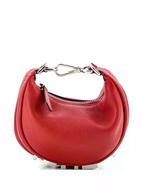 Fendi Graphy Bag Leather Nano Hobo Bag - Red