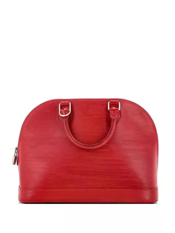 LOUIS VUITTON Alma Handbag Epi Leather Pm Satchel - Red