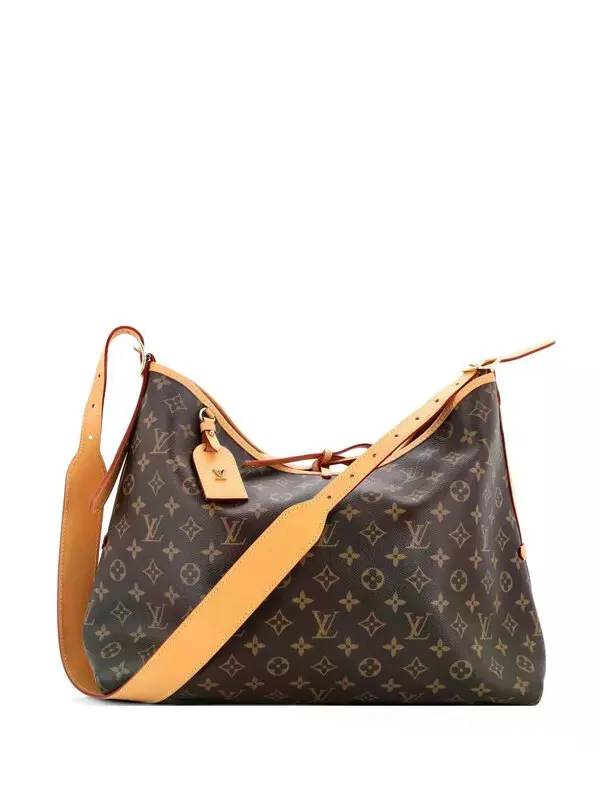 LOUIS VUITTON Carryall Monogram Canvas Mm Hobo Bag - Brown