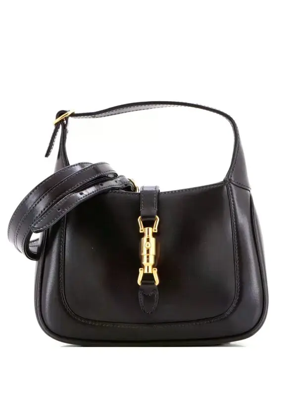Gucci Jackie 1961 Leather Mini Hobo Bag - Black