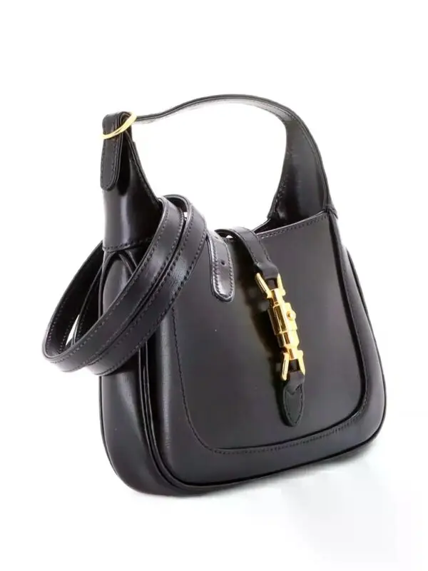 Gucci Jackie 1961 Leather Mini Hobo Bag - Black