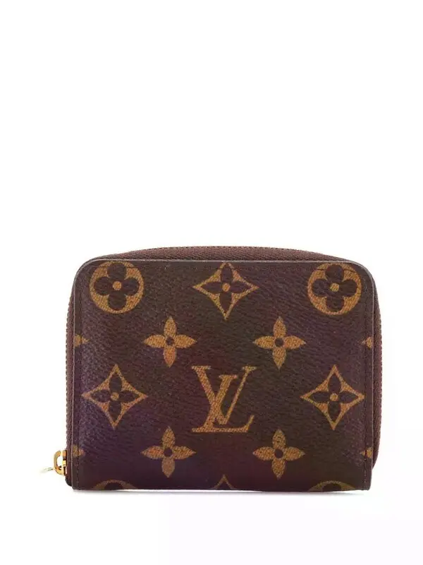 LOUIS VUITTON Zippy Coin Purse Monogram Canvas Pouch - Brown