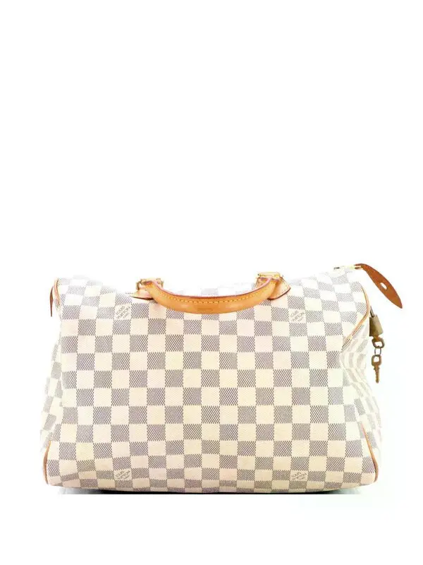 LOUIS VUITTON Damier 30 Satchel - Black