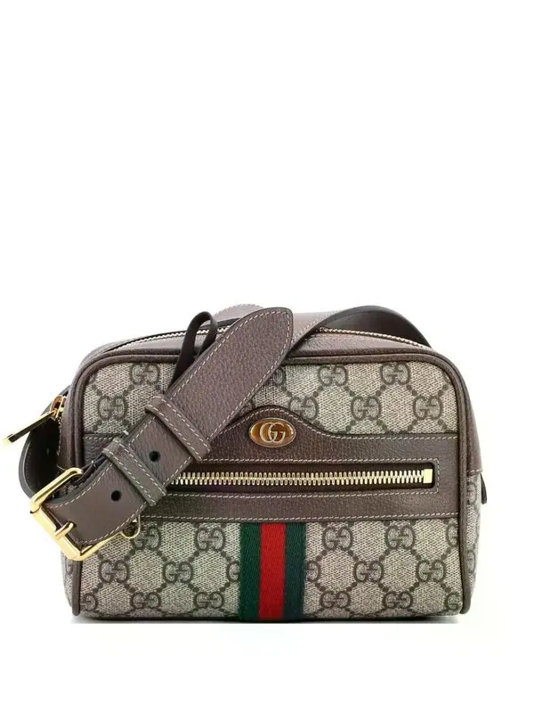 Gucci Ophidia Gg Coated Canvas Small Belt Bag - Brown