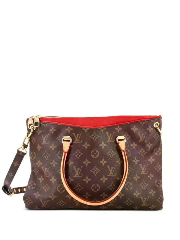 LOUIS VUITTON Pallas Tote Monogram Canvas - Red