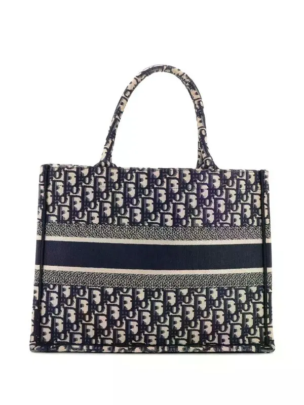 Dior Book Oblique Canvas Medium Tote Bag