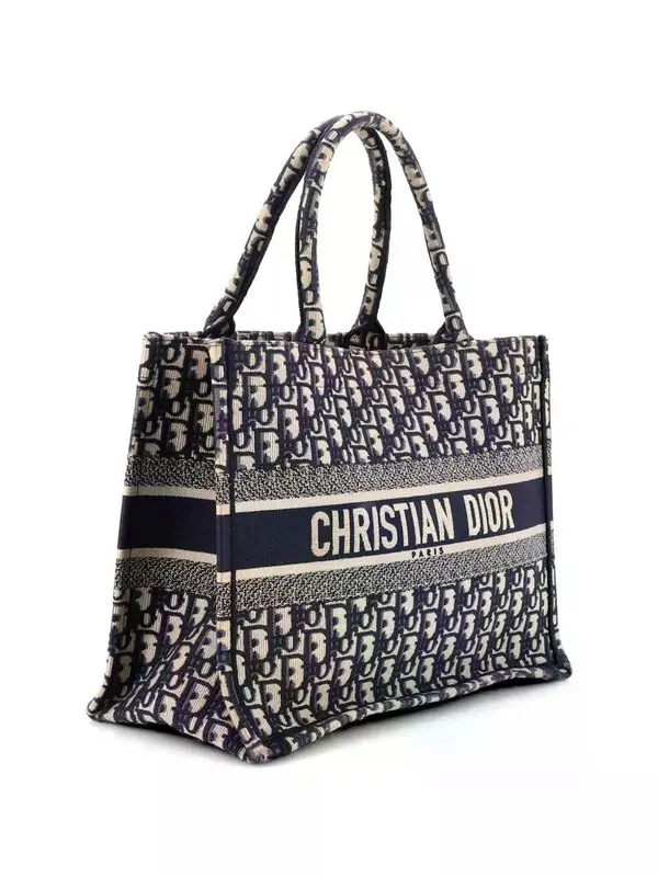 Dior Book Oblique Canvas Medium Tote Bag